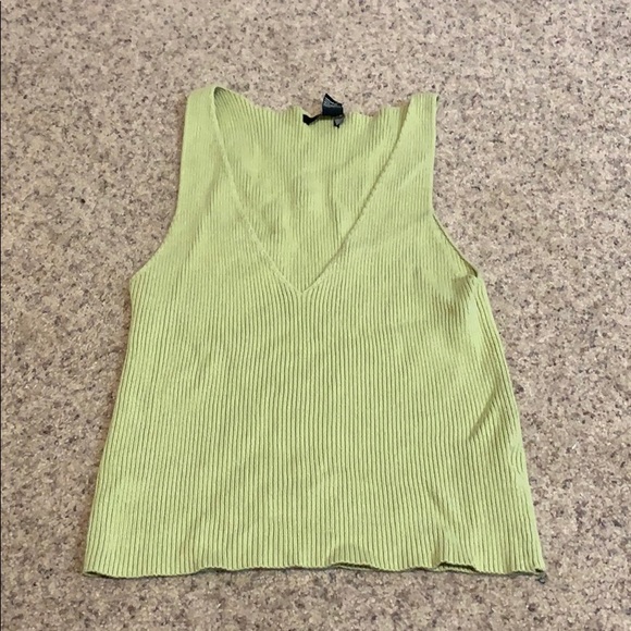 Forever 21 | Tops | Lime Green Low Neck Tank | Poshmark